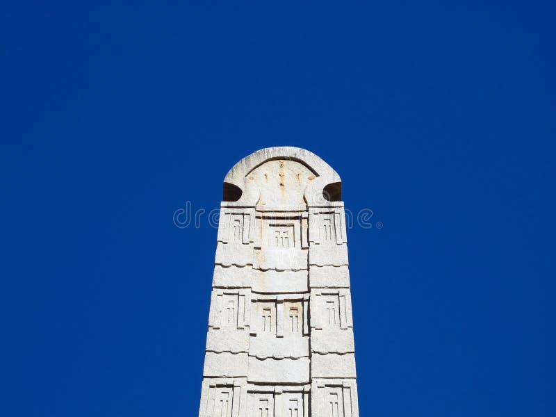 Ancient Obelisks in Axum City, Ethiopia Stock Image - Image of column ...