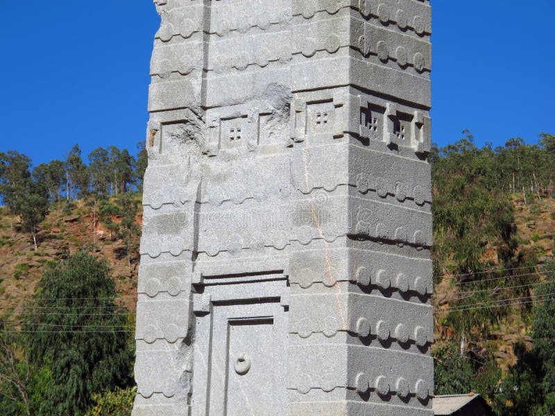 Ancient Obelisks in Axum City, Ethiopia Stock Image - Image of column ...