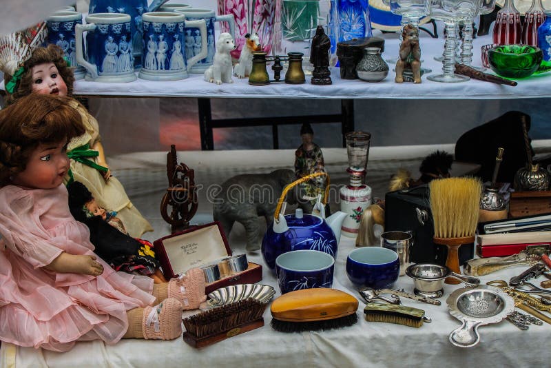 Ancient Objects and Dolls Retro Bottle Stock Photo - Image of bottle ...