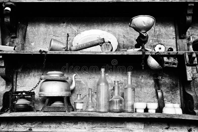 Ancient Objects in a Medieval Village Stock Photo - Image of bridge ...