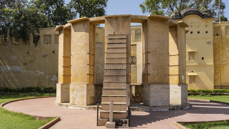 The Ancient Observatory of Jantar Mantar. Ram Yantra is a Cylinder ...