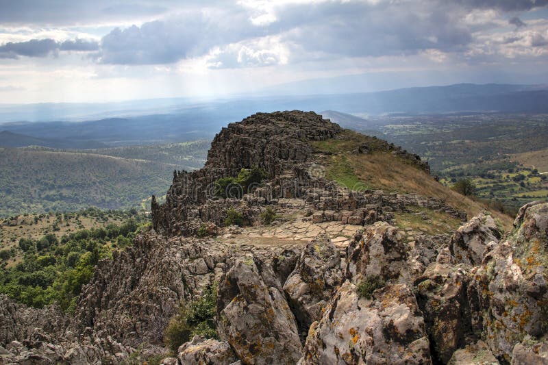 The Ancient Observatory Kokino Stock Photo - Image of landmark, planet ...