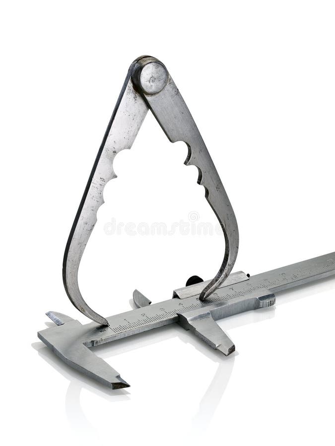 The Ancient and Old Measuring Tool Stock Image - Image of isolated ...