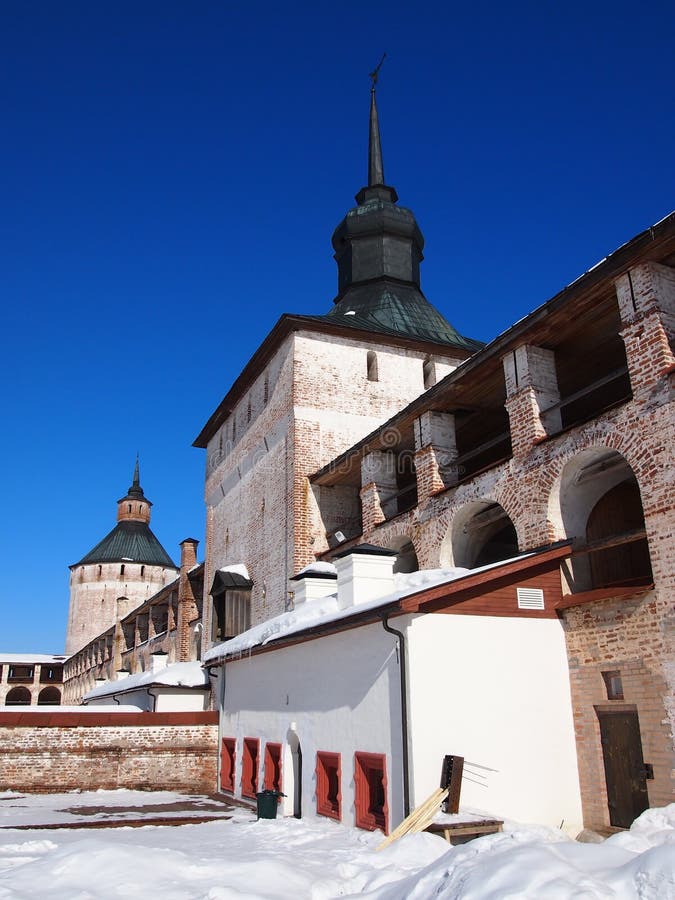 Kirillo-Belozersky Monastery. View Inside. Stock Image - Image of ...
