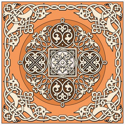 Ancient Old Russian Pattern Stock Vector - Illustration of ansient ...