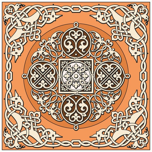 Ancient Old Russian Pattern Stock Vector - Illustration of ansient ...