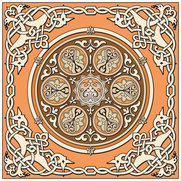Ancient Old Russian Pattern Stock Vector - Illustration of decoration ...