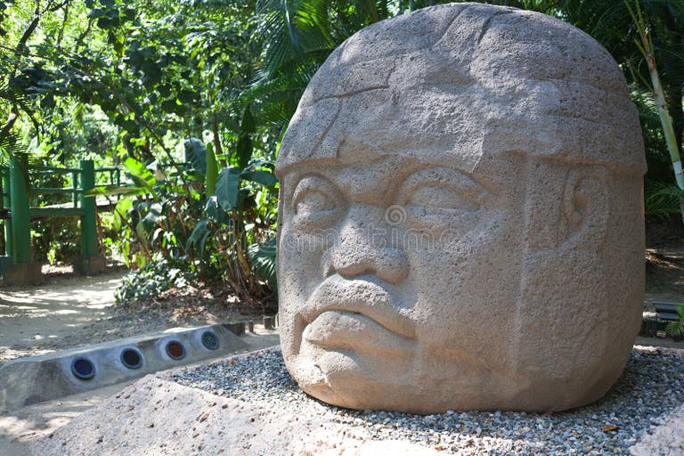 Ancient Olmec Head, La Venta Stock Image - Image of venta, basalt: 28964879