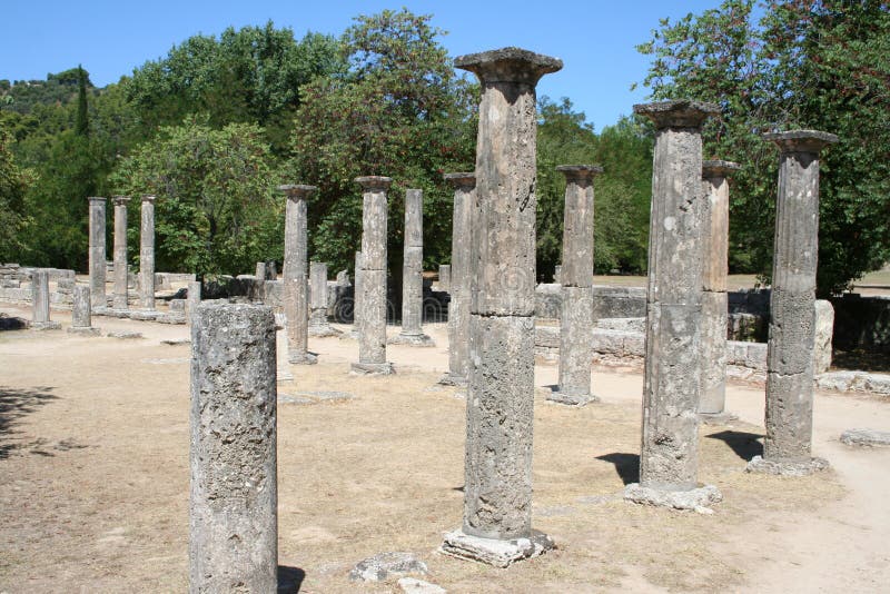 Olympia, Greece: Ruins and Columns Stock Image - Image of olympic ...