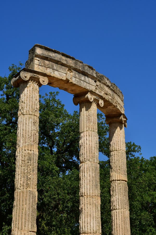 Ancient Olympia Greece - August 30 2022 : Archaeological Site Editorial ...