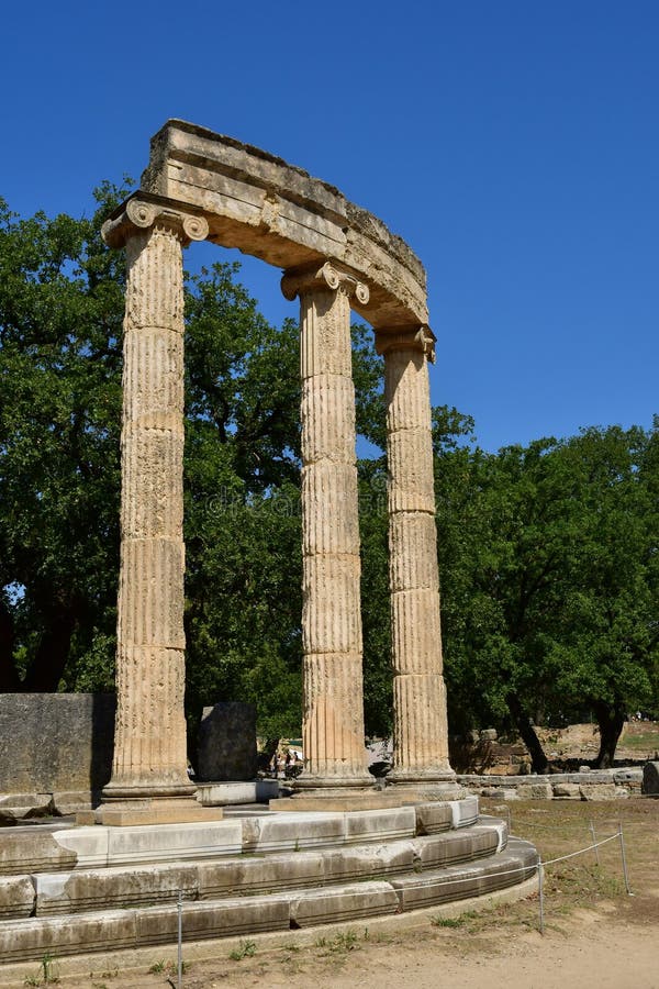 Ancient Olympia Greece - August 30 2022 : Archaeological Site Editorial ...