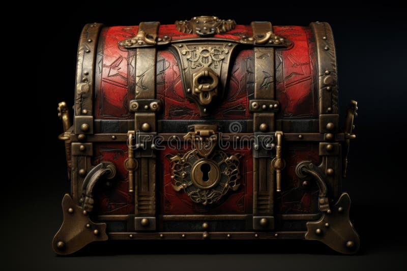 Ancient Opened Pirate Chest. Generate Ai Stock Photo - Image of beach, island: 308862178