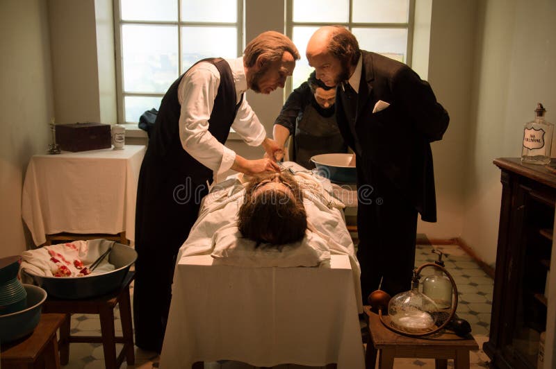 Ancient operating room editorial stock photo. Image of amputation ...