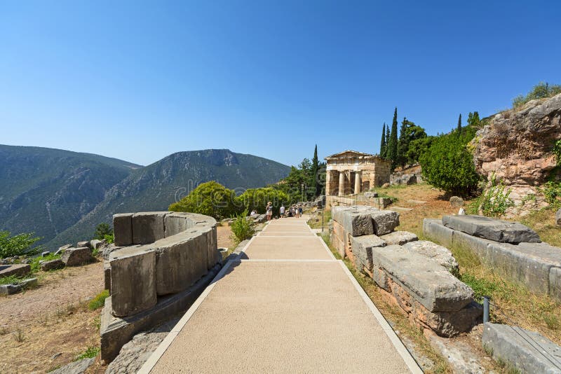 Oracle of Delphi stock photo. Image of oracle, mountain - 51184574