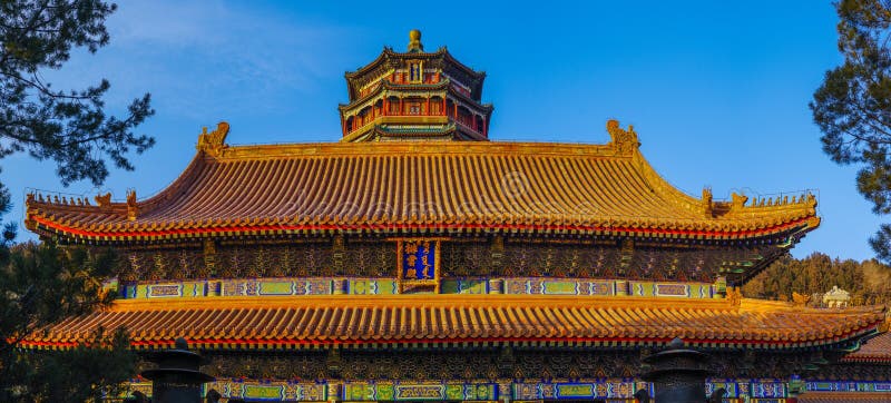 Ancient Orient Architecture in BeiJing Editorial Photography - Image of ...