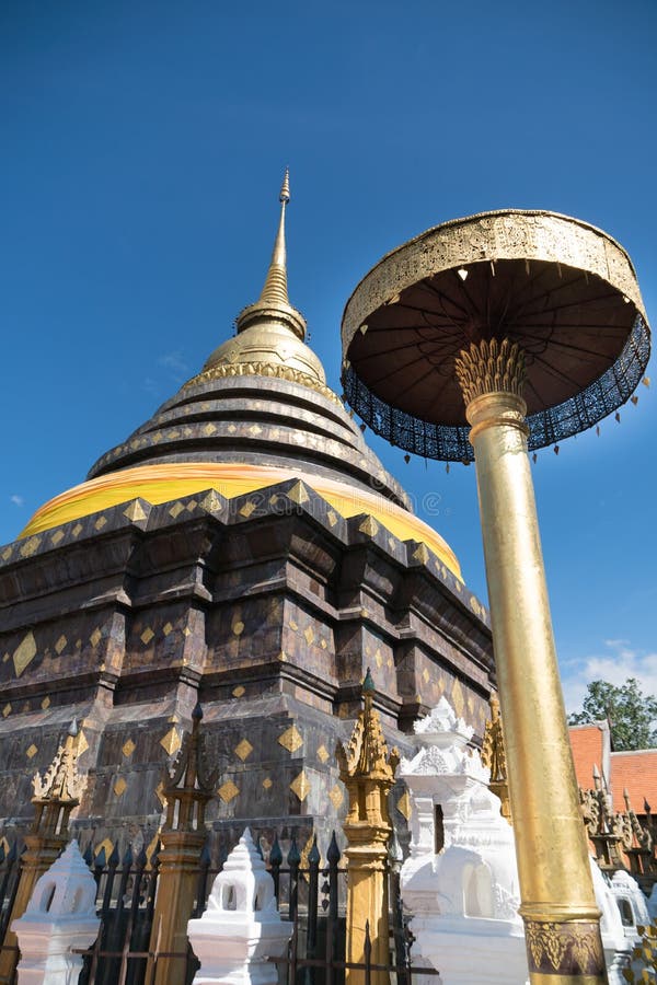 The Ancient Pagodas are in the Blue Sky Stock Image - Image of monument ...