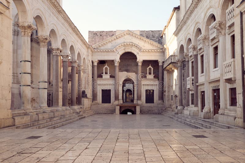 Ancient Palace Built for the Roman Emperor Diocletian - Split, Croatia ...