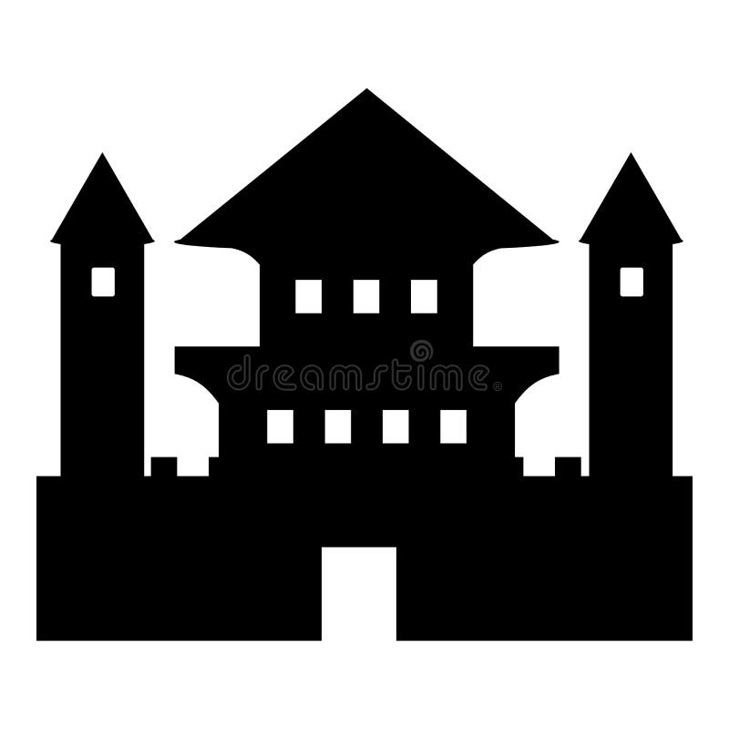 Ancient Palace Icon, Simple Style Stock Illustration - Illustration of ...