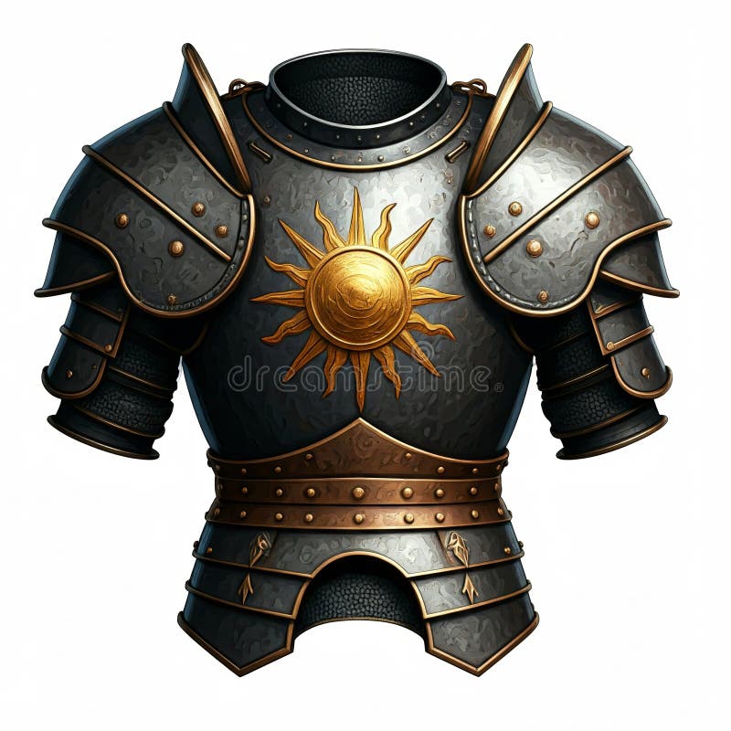 Ancient Paladinâ€™s Armor stock illustration. Illustration of sacred ...