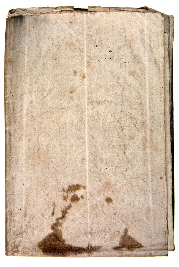 Ancient brown paper stock image. Image of crumpled, damaged - 3364723
