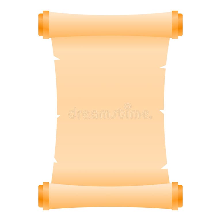Ancient Paper Scroll Message Vector Stock Vector - Illustration of ...