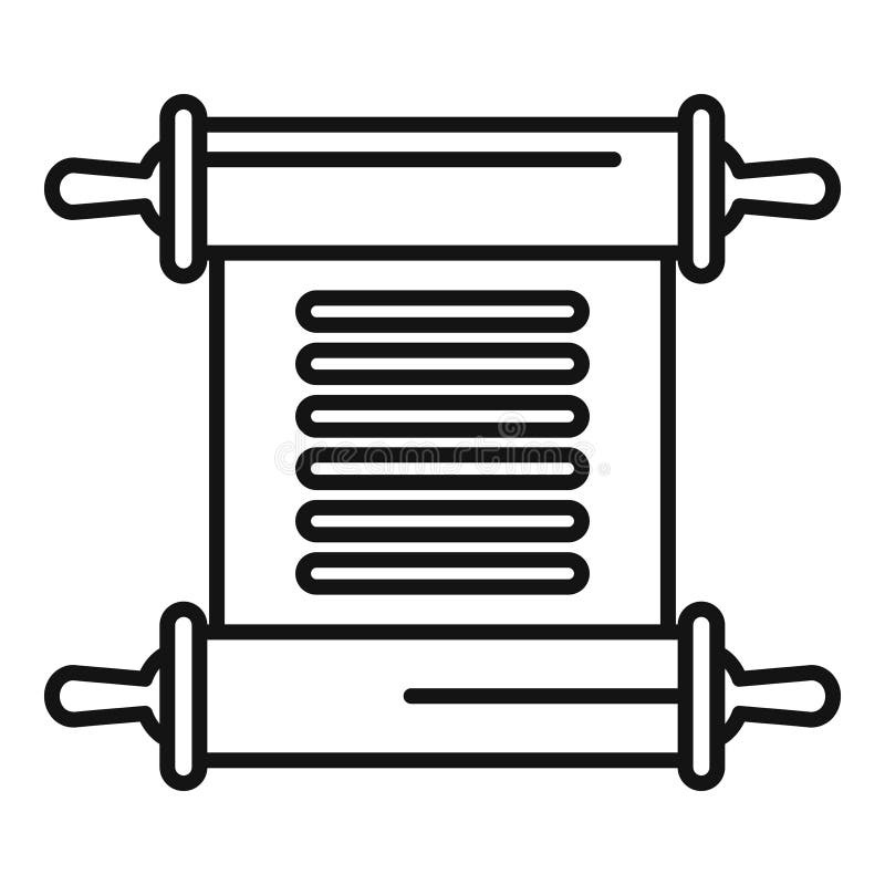 Ancient Paper Scroll is Unrolling, Revealing Its Secrets Stock Vector ...