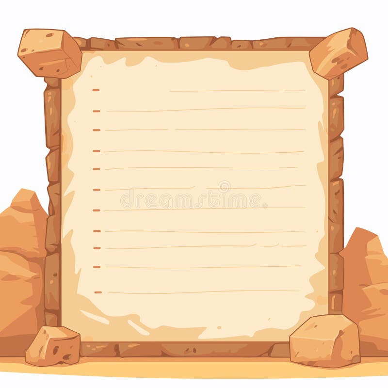 Ancient Papyrus Manuscript Old Paper Mockup Scroll Vector Design ...