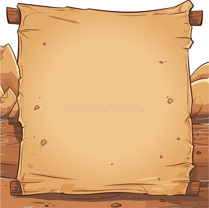 Ancient Papyrus Manuscript Old Paper Mockup Scroll Vector Design ...