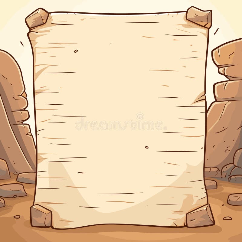 Ancient Papyrus Manuscript Old Paper Mockup Scroll Vector Design ...