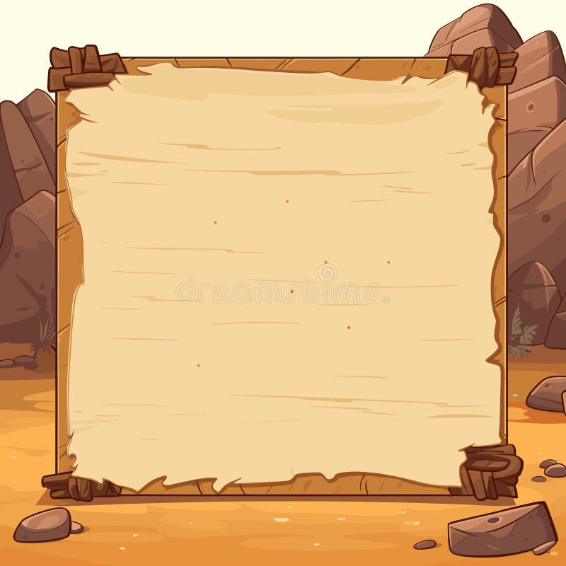 Ancient Papyrus Manuscript Old Paper Mockup Scroll Vector Design ...