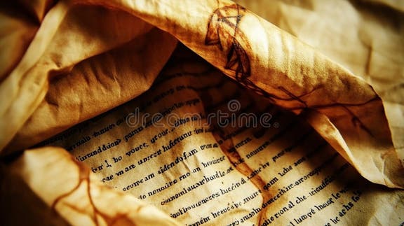 Ancient Parchment Scrolls, Text, Studio, Background Blur, History Stock ...