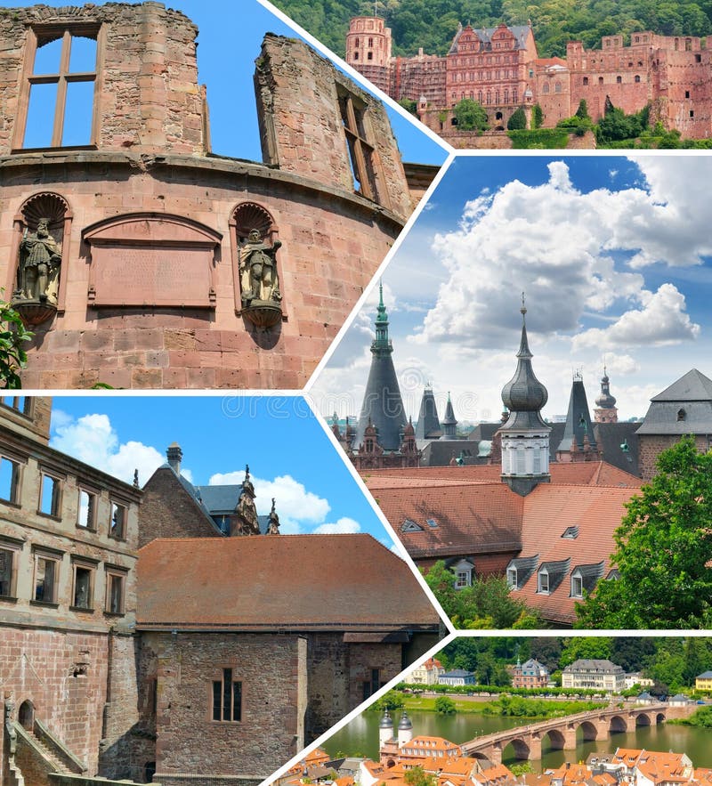 An Ancient, Partially Ruined Brick Structure from Heidelberg Castle in ...