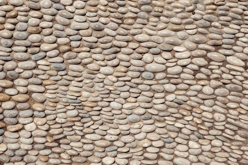 Ancient Path of Light Pebbles. Stock Image - Image of mineral, detail ...