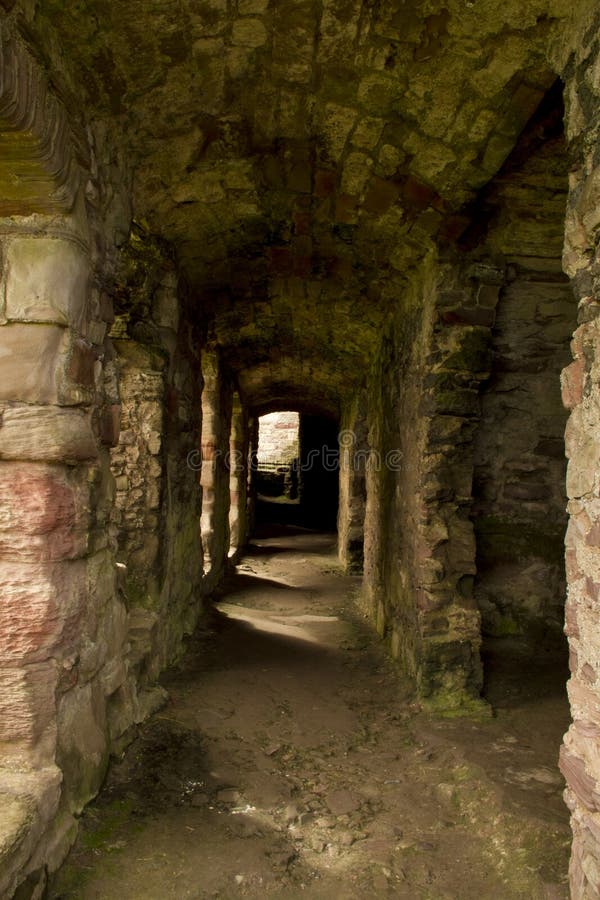 Ancient Pathway Leads through a Castle Stock Image - Image of places ...