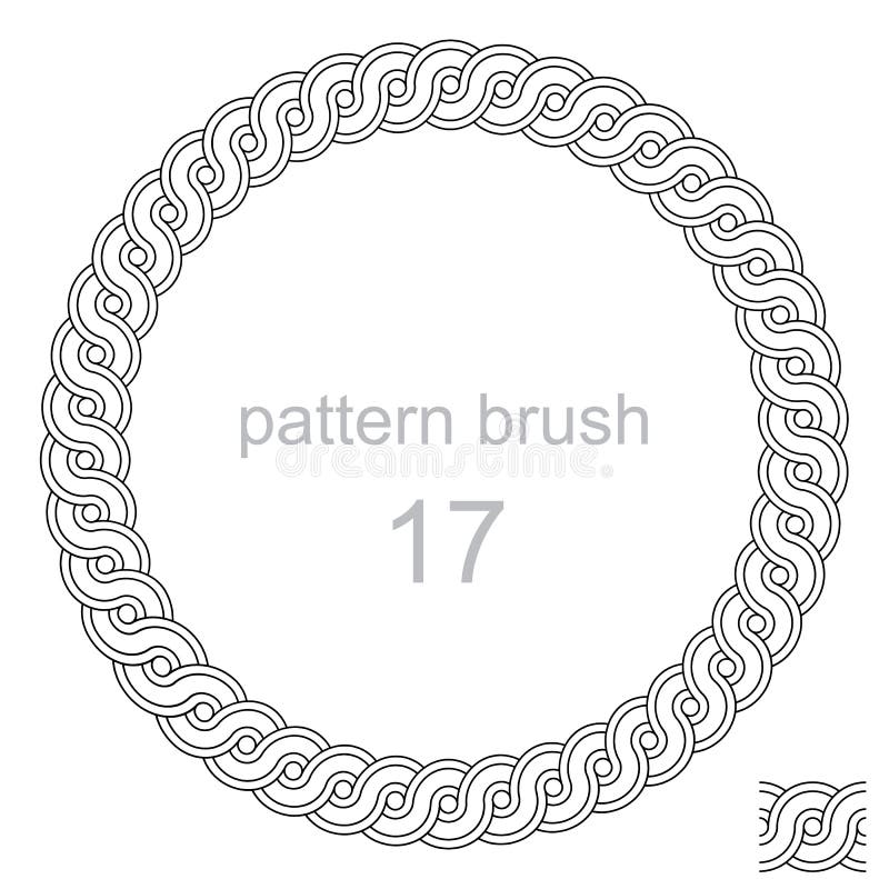 Ancient Pattern Curls Decor Stock Vector - Illustration of label ...