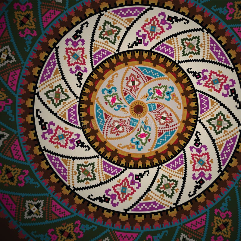 Ancient Pattern. Vector Illustration Stock Vector - Illustration of ...