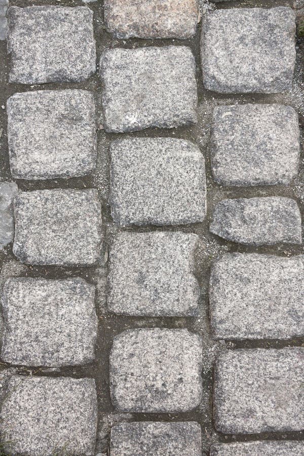 Ancient Paving Stone Road Top View Stock Image - Image of path ...