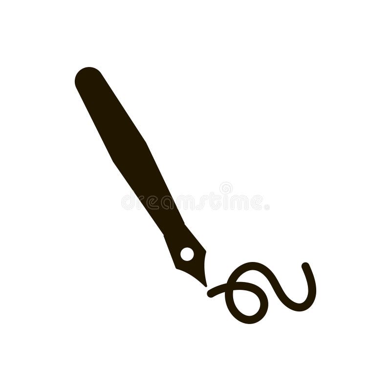Ancient Pen Icon on White Background. EPS 10. Vector Illustration ...