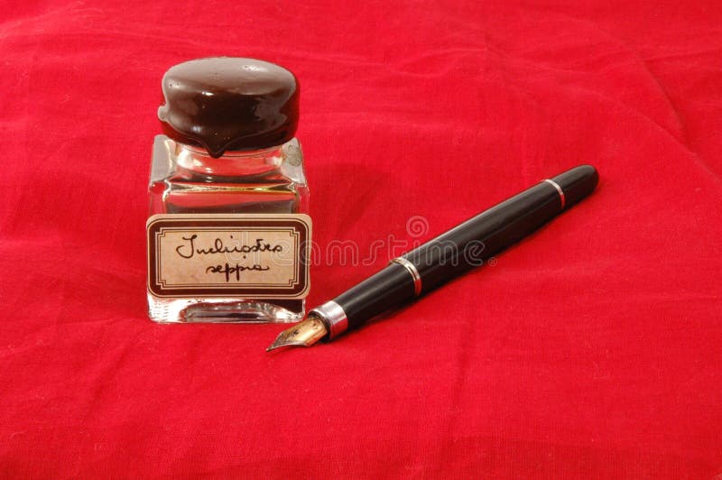 Ancient Pen And Ink Picture. Image: 1129462