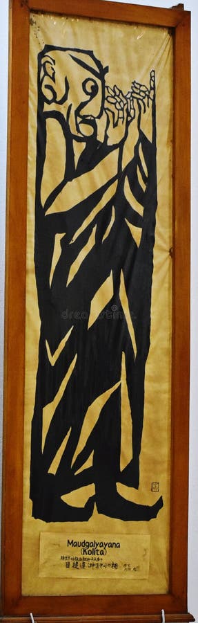 An Ancient Penting of Monk of Buddhism Stock Photo - Image of penting ...