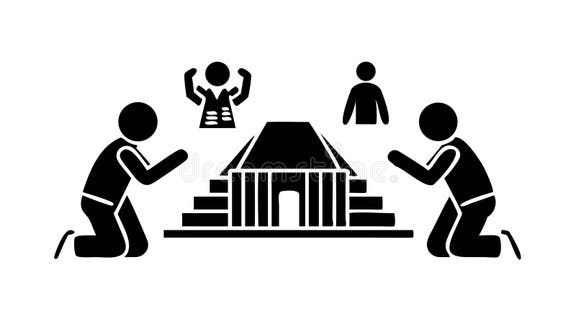 Ancient People Constructing Pyramids, Historical Labor and Engineering ...