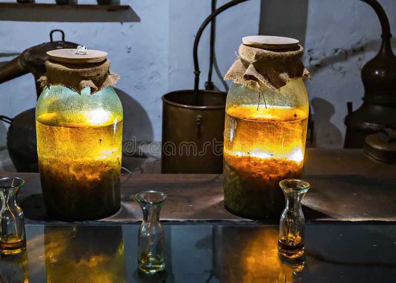 Ancient perfume laboratory stock image. Image of rustic - 151131101