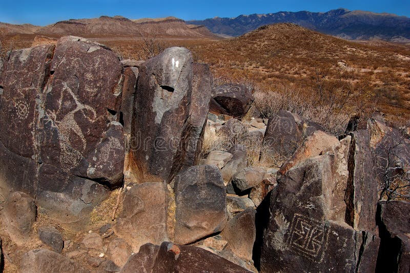Ancient Petroglyphs stock photo. Image of southwest, ancient - 20075638