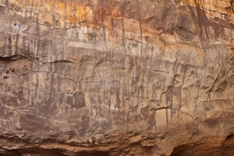 Ancient Petroglyphs Etched on Cave Walls Stock Photo - Image of ...