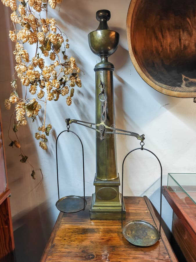 Ancient Pharmaceutical Weighing Scales Editorial Stock Photo - Image of ...