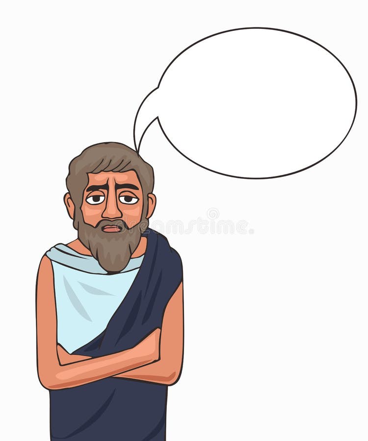 Philosopher Idea stock vector. Illustration of zeus, inspiration - 13614440