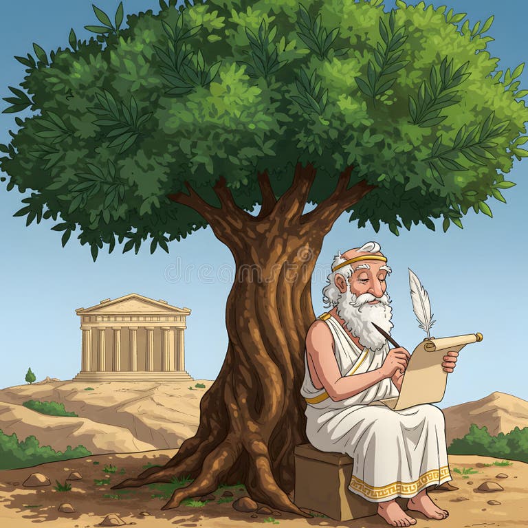 Greek Man Writing Stock Illustrations – 25 Greek Man Writing Stock ...