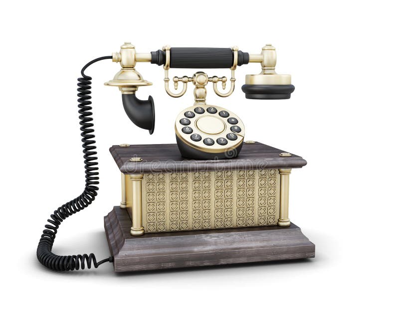 Ancient phone stock illustration. Illustration of communicate - 53763531