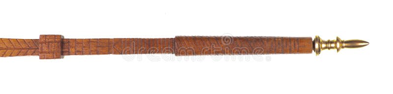 Ancient Pike Isolated on White Stock Photo - Image of protect, battle ...