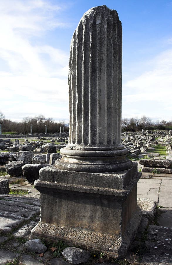 Ancient pillars stock image. Image of site, tourism, basilica - 12517807